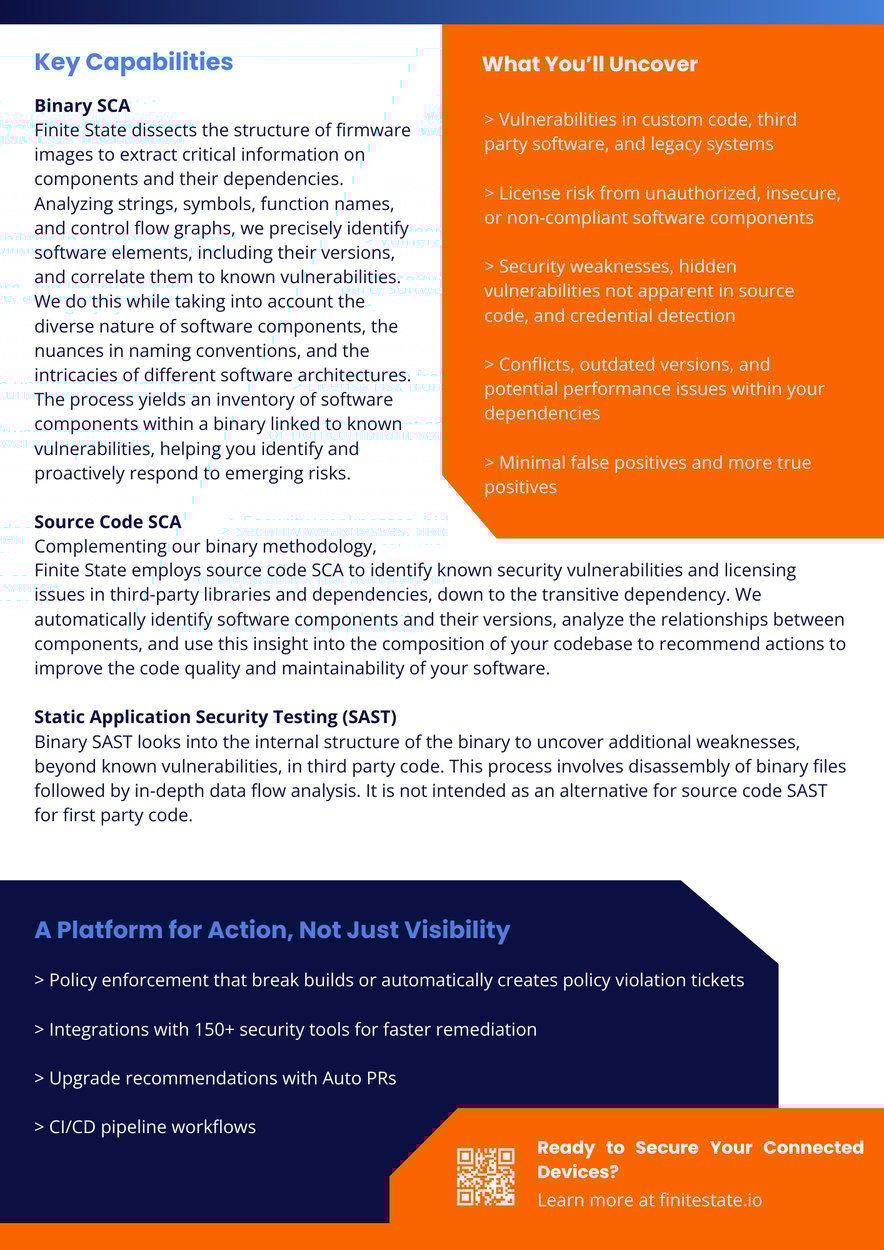 Security Scanning & Analysis with Finite State (Free Datasheet)